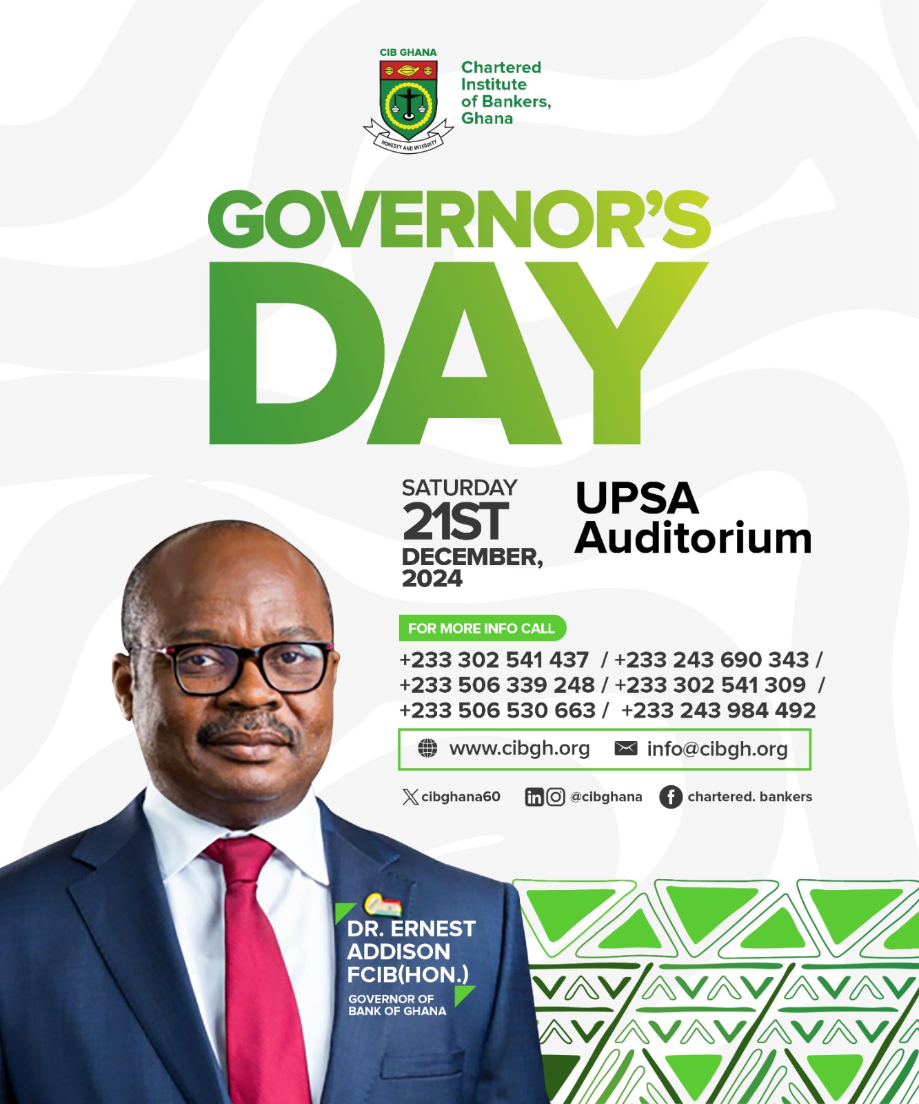 Governor's Day - Chartered Institute of Bankers, Ghana